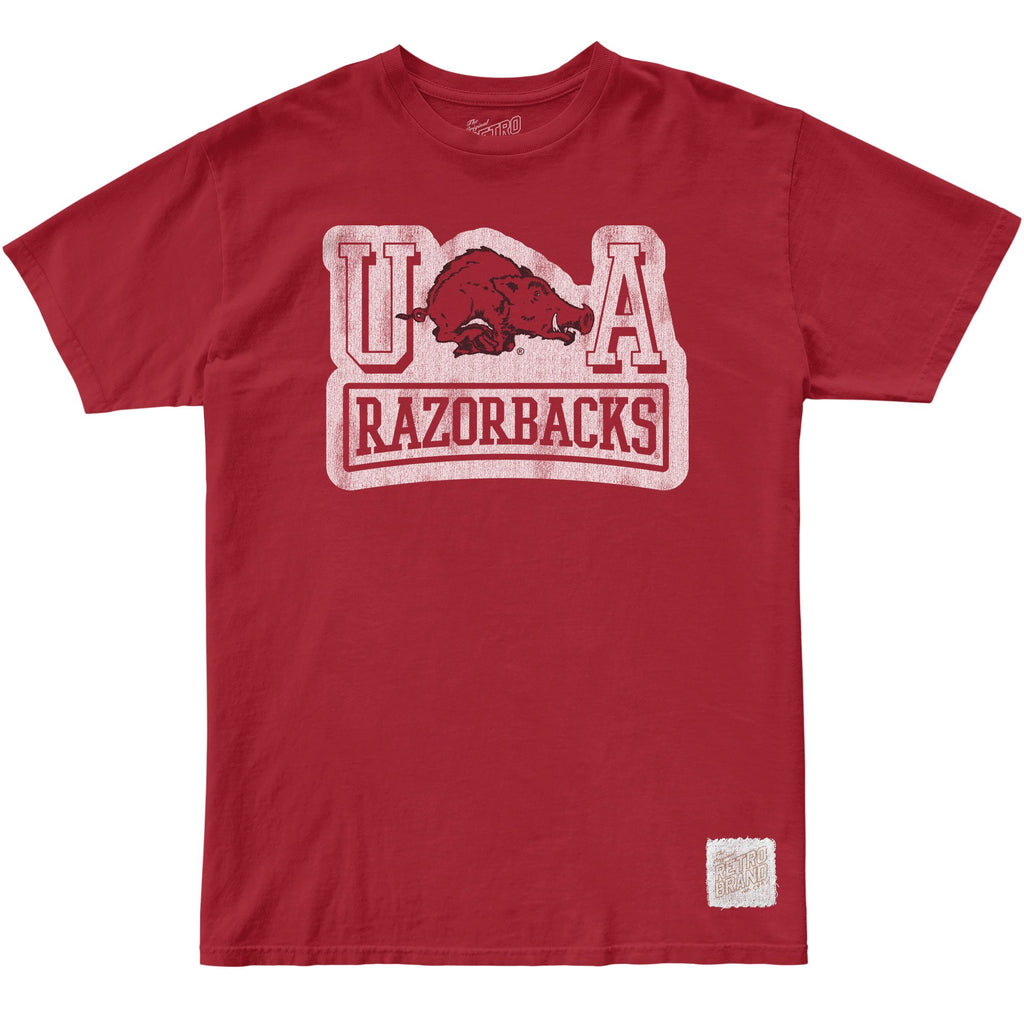 Arkansas Razorbacks 100% Cotton Tee – ORIGINAL RETRO BRAND