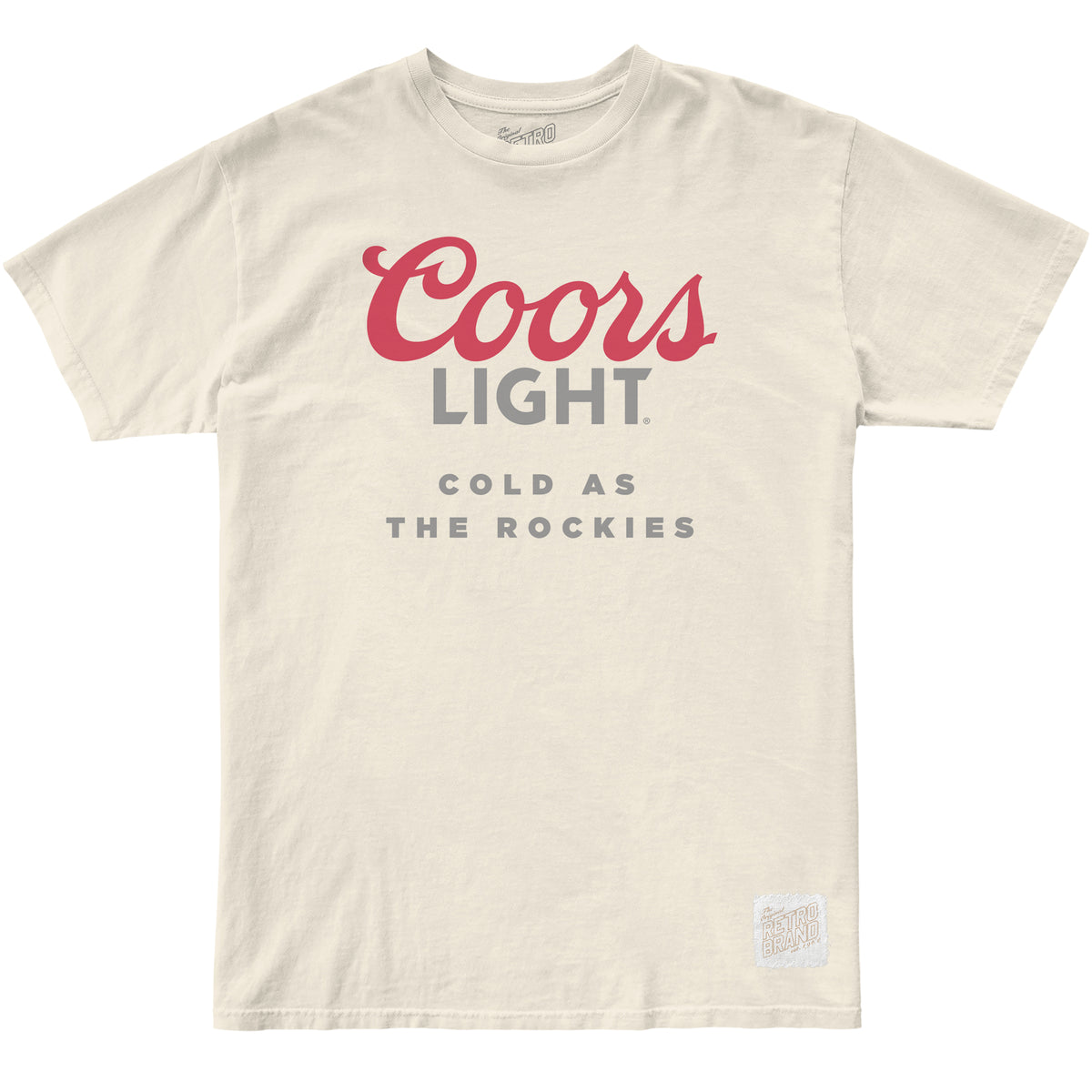 Coors Light 100% Cotton Tee – ORIGINAL RETRO BRAND