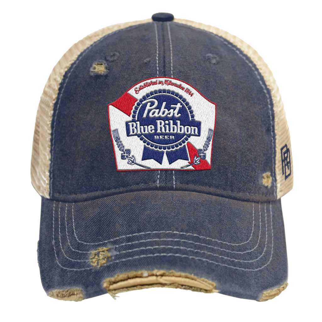 Pabst Blue Ribbon Snap Back Trucker Cap – ORIGINAL RETRO BRAND