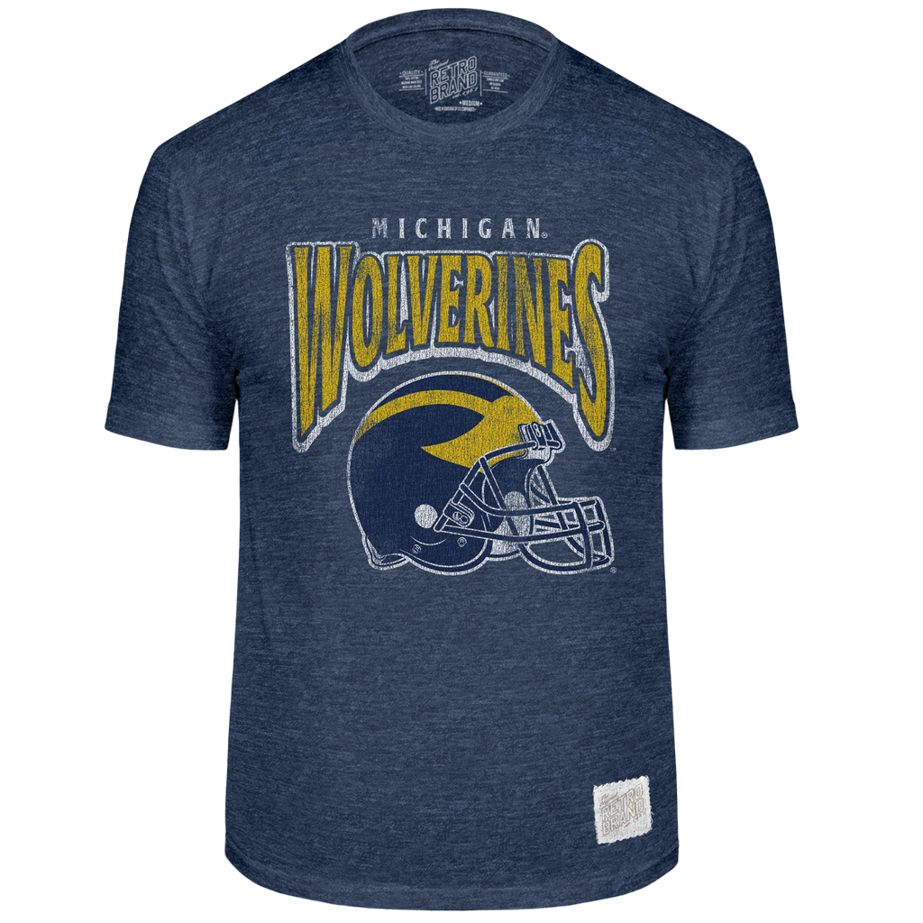 Michigan Wolverines Tri-Blend Tee – ORIGINAL RETRO BRAND