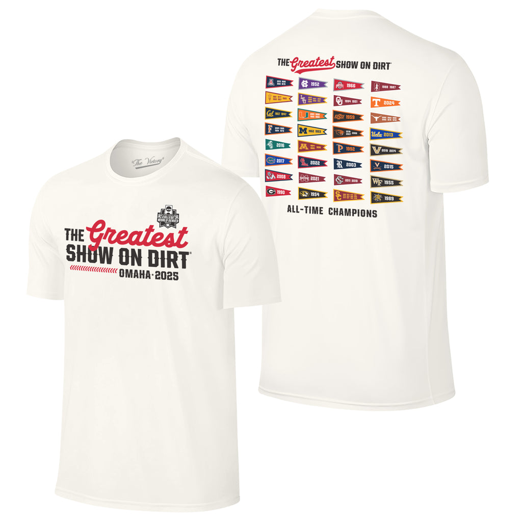Greatest Show on Dirt College World Series Tee – ORIGINAL RETRO BRAND