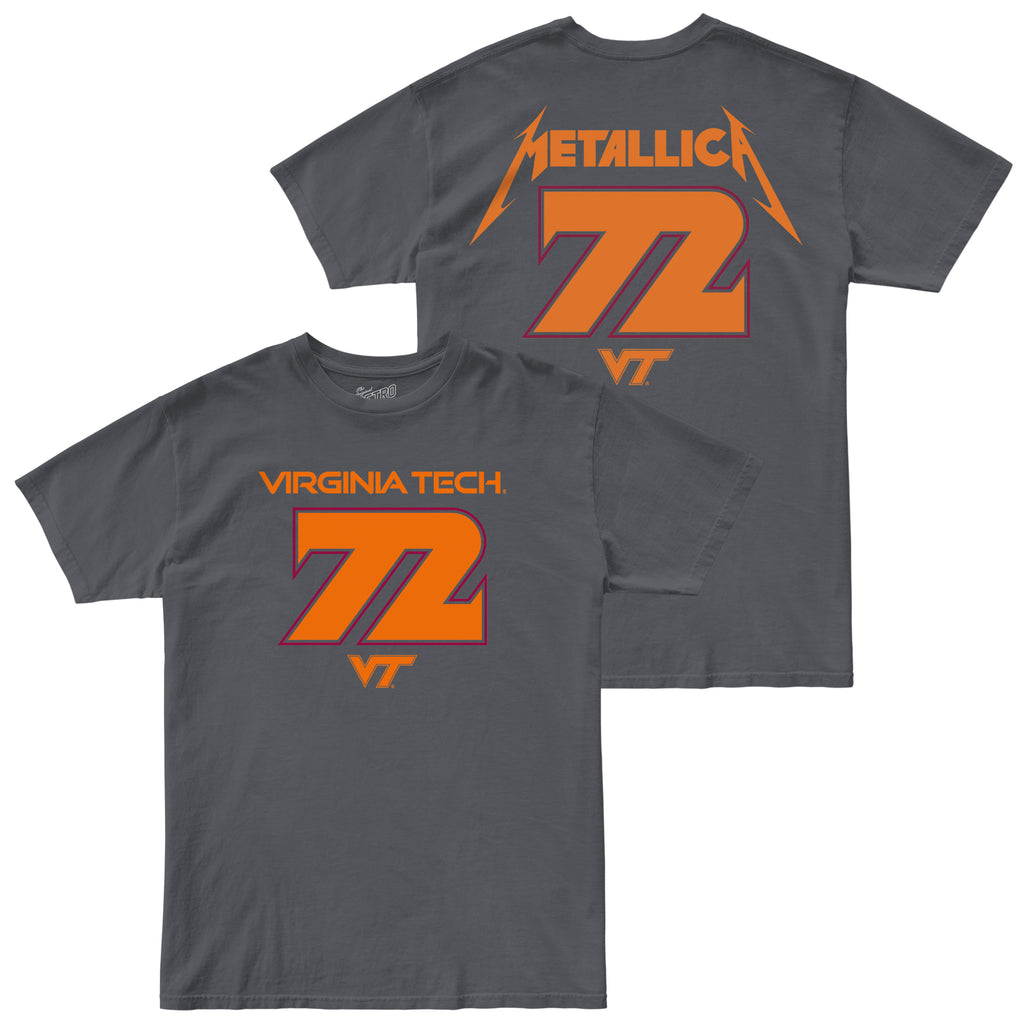 72 Seasons Virginia Tech x Metallica 100% Cotton Tee – ORIGINAL RETRO BRAND