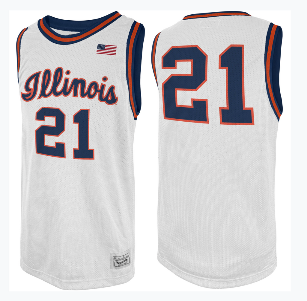 Illinois Fighting Illini Throwback Jersey – ORIGINAL RETRO BRAND